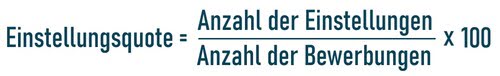 Einstellungsquote | Einfach erklärt